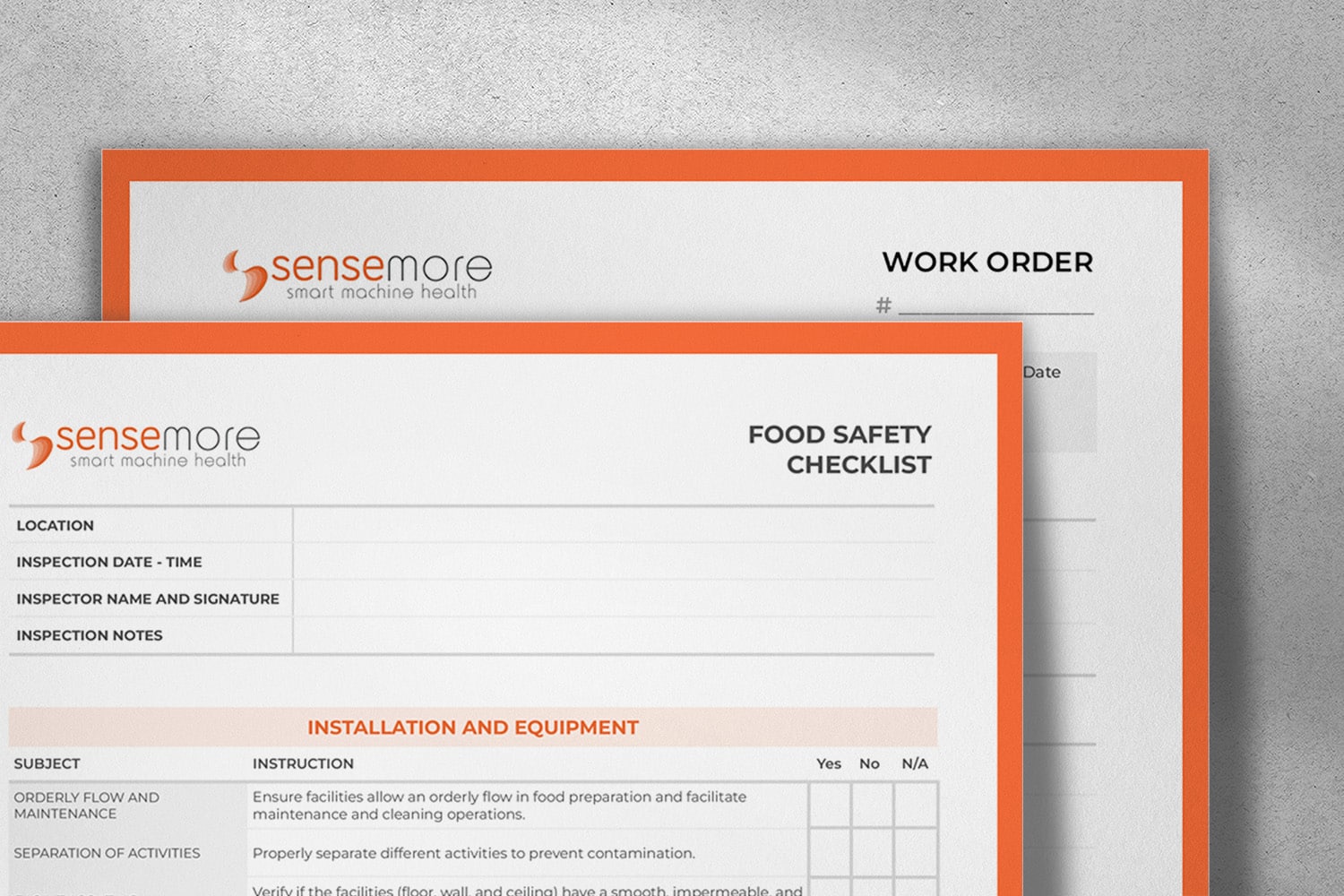 Food Safety Checklist - Sensemore
