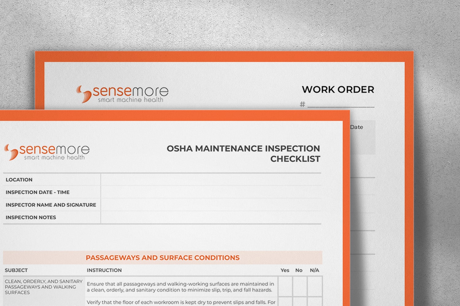 OSHA Maintenance Inspection Checklist - Sensemore OSHA Maintenance Inspection Checklist - Sensemore
